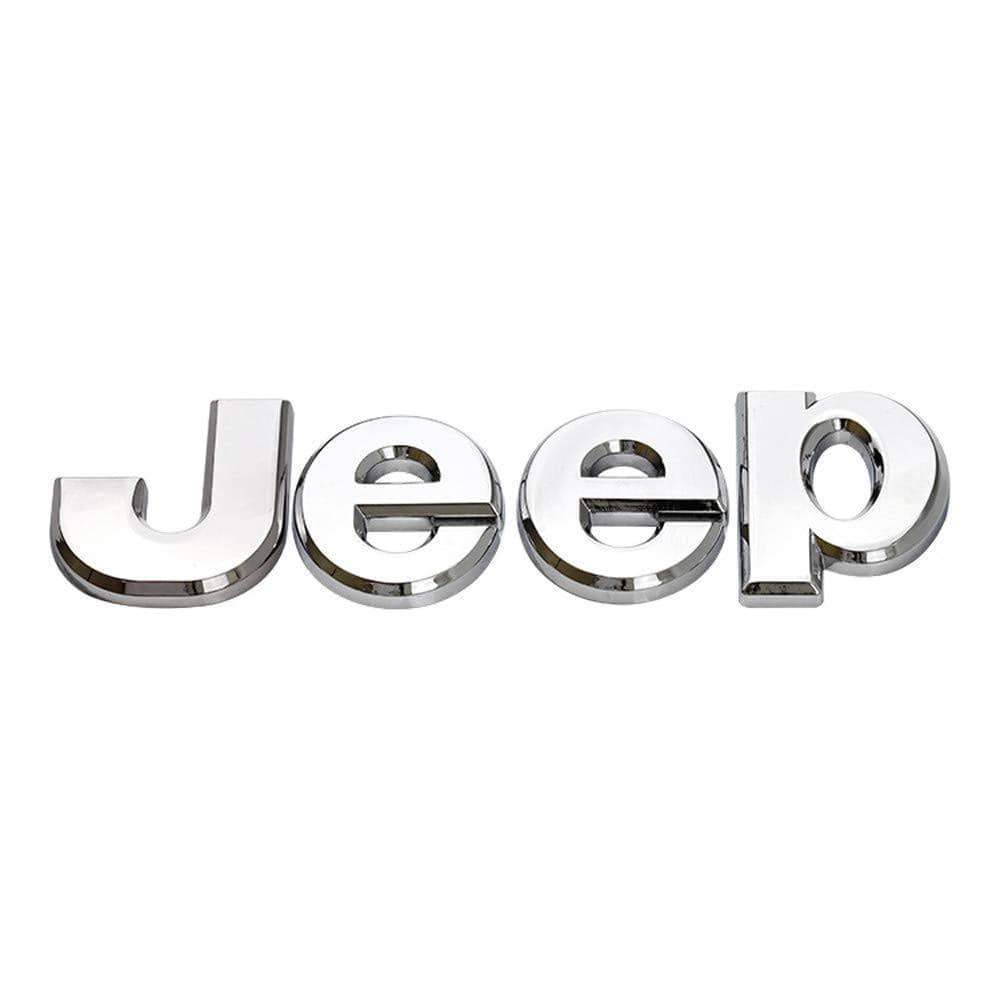 Emblema Jeep Letras Cromadas para Yj Tj Jk Jl – RTD Refaccionaria Atv-Utv