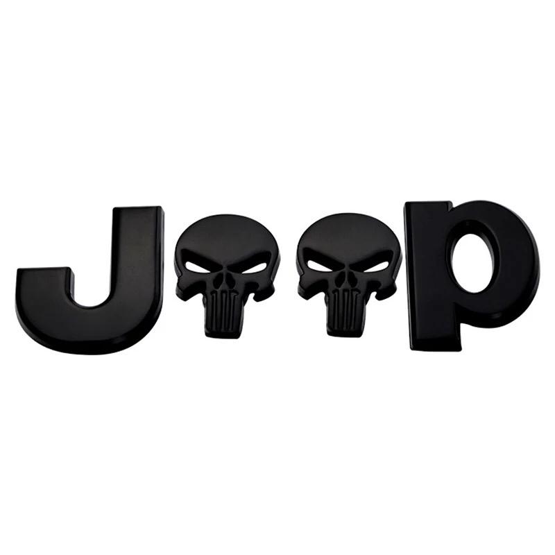 Emblema Jeep Calavera Negro Letras Varios Colores Jk Tj Yj 4x4 – RTD ...