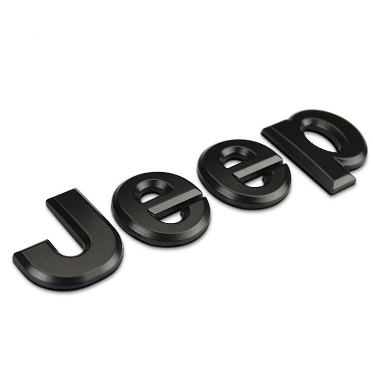 Emblema Jeep Letras Negras para Yj Tj Jk Jl – RTD Refaccionaria Atv-Utv