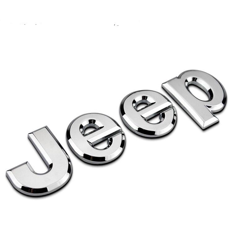 Emblema Jeep Letras Cromadas para Yj Tj Jk Jl – RTD Refaccionaria Atv-Utv